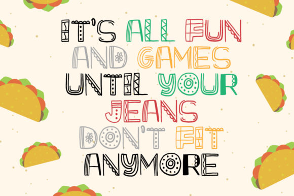 Mexican Taco Box Font - Free Font