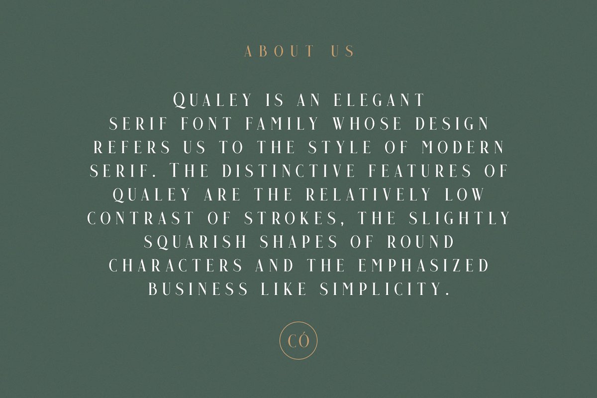Qualey - Elegant Serif Font - Free Font