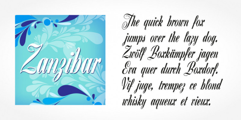 Zanzibar Font - Free Font