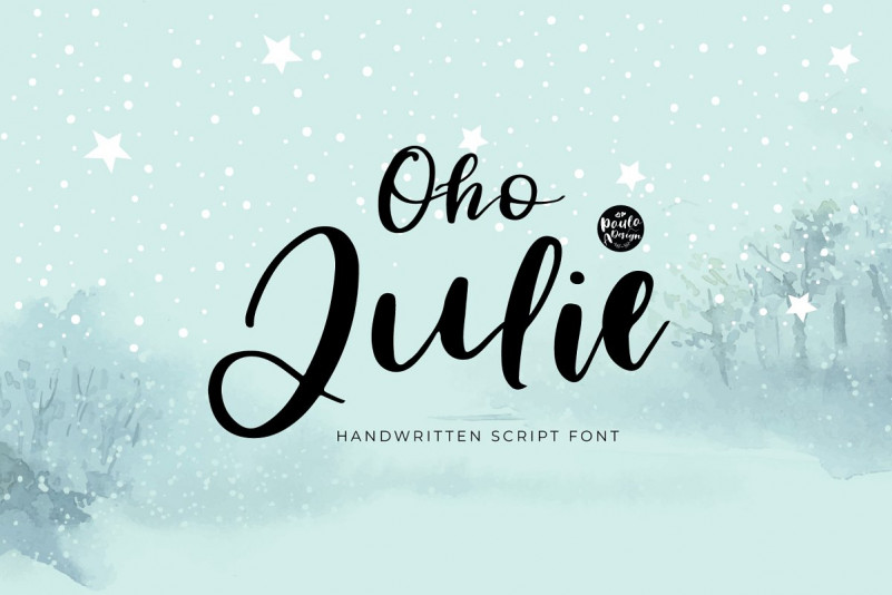 Oho Julie | Handwritten Script Font - Free Font