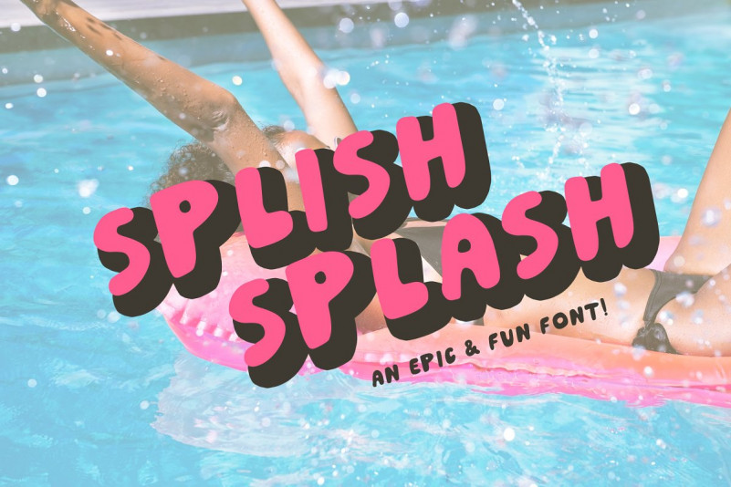 Splish Splash! | Playful Sans Serif - Free Font