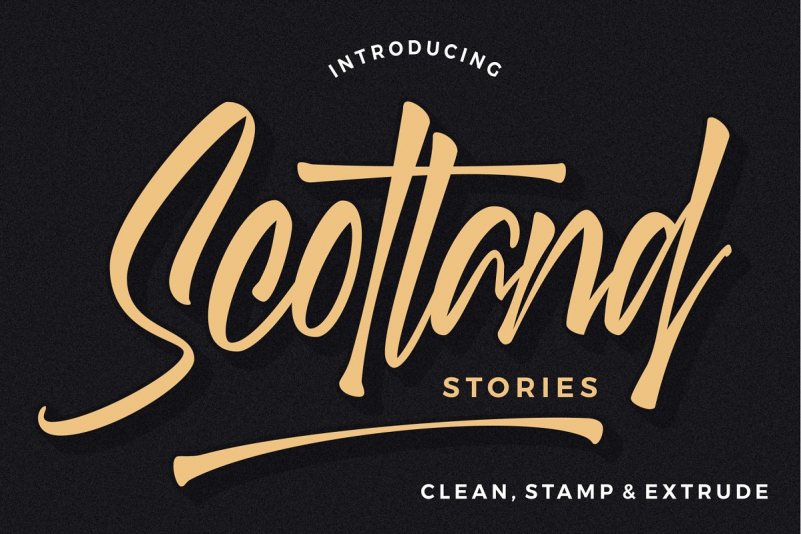 Scotland stories font - Free Font