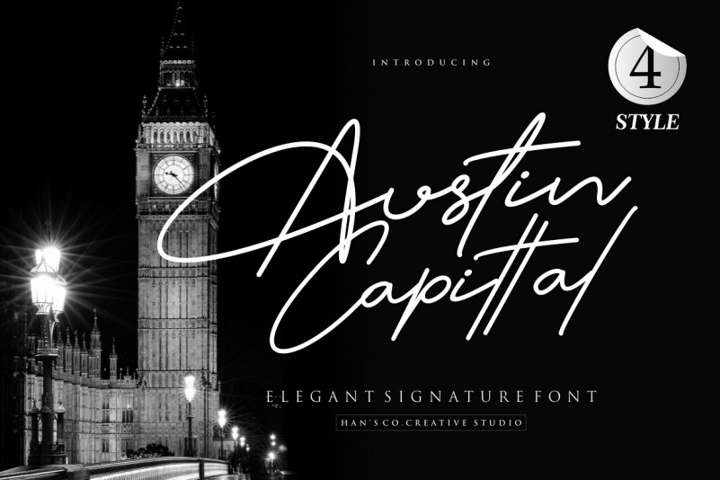 Austin Signature Font - Free Font