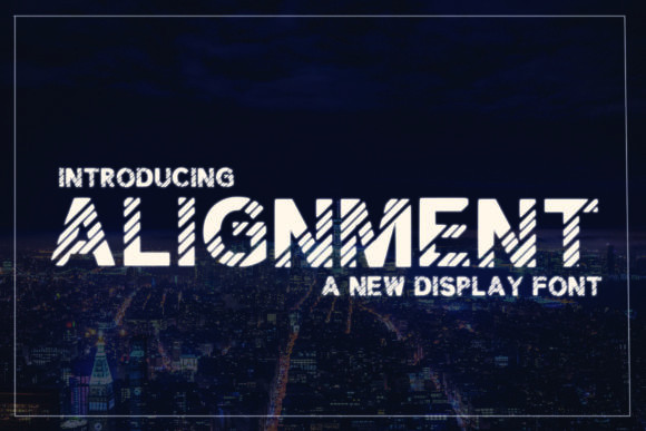 Alignment Font - Free Font