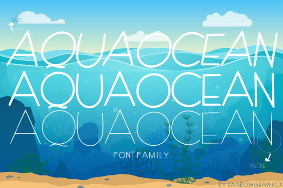 AquaOcean Font - Free Font