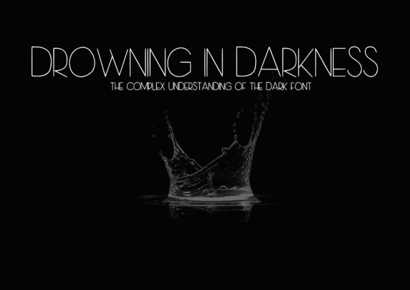Drowning in Darkness Font - Free Font