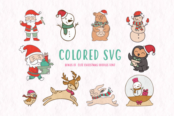 Cute Christmas Doodles Font - Free Font