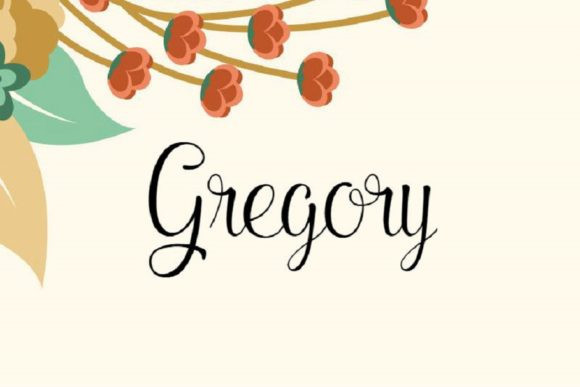 Gregory Font - Free Font