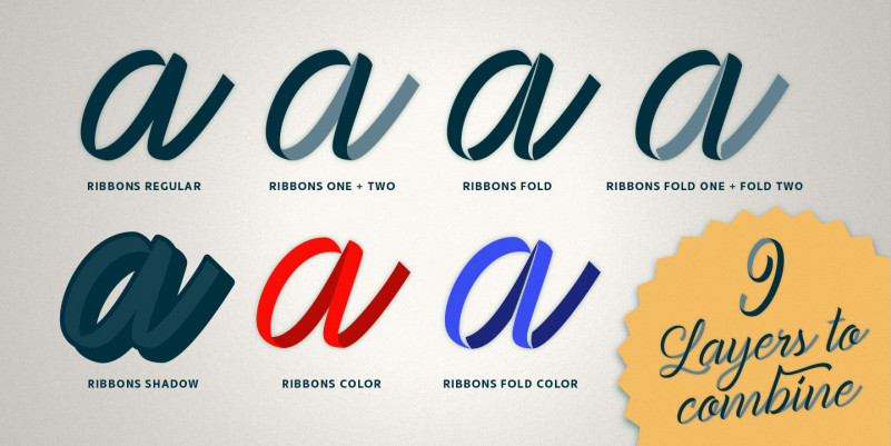 Ribbons Font - Free Font