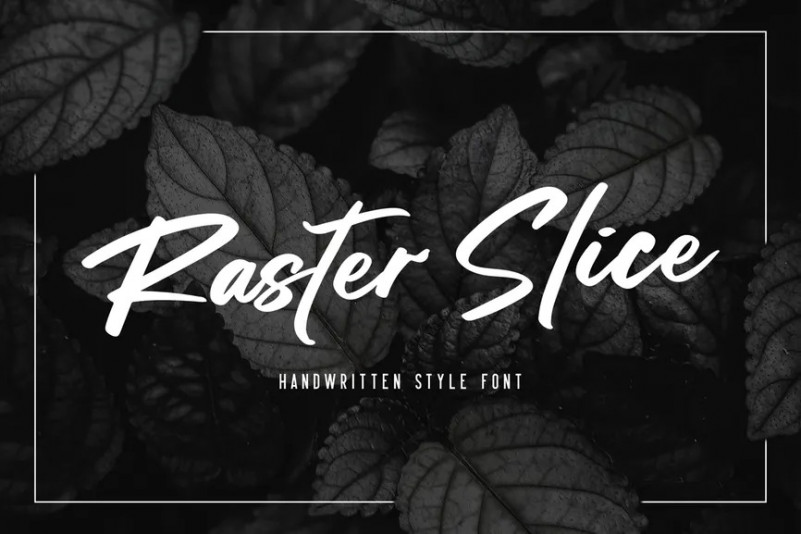 Raster Slice Font - Free Font