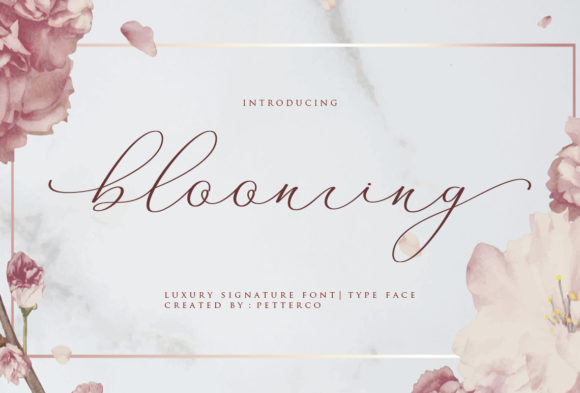 Blooming Font - Free Font