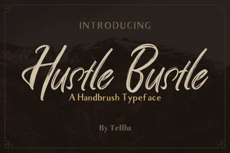Hustle Bustle Font - Free Font