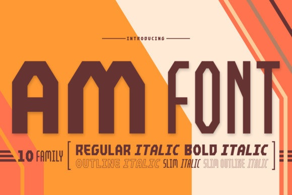 AM Font - Free Font