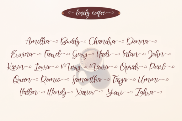 Lovely Coffee Font - Free Font