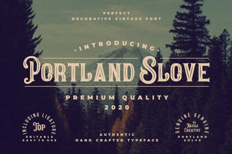 Portland Slove Font - Free Font