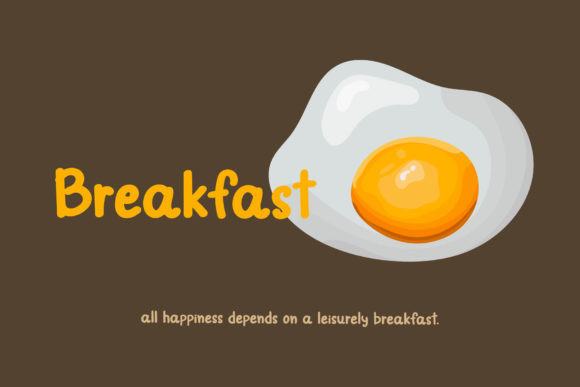 Breakfast Font - Free Font