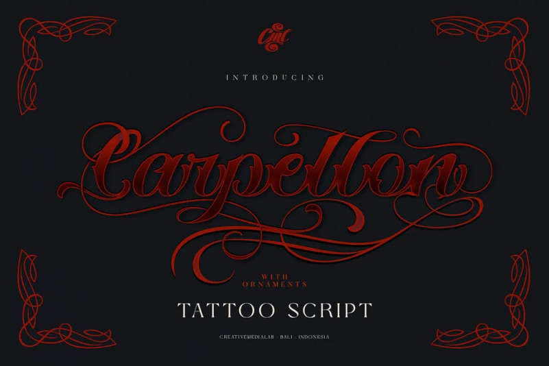 Carpellon Tattoo Font - Free Font