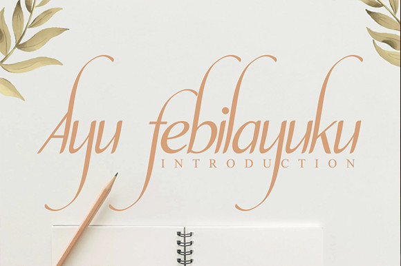 Ayu Febilayuku Font - Free Font