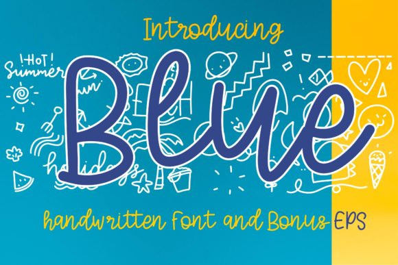 Blue Font - iFonts.xyz