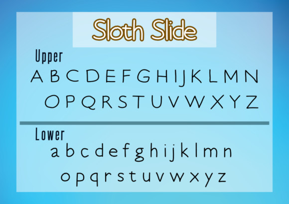 Sloth Slide Font - Free Font