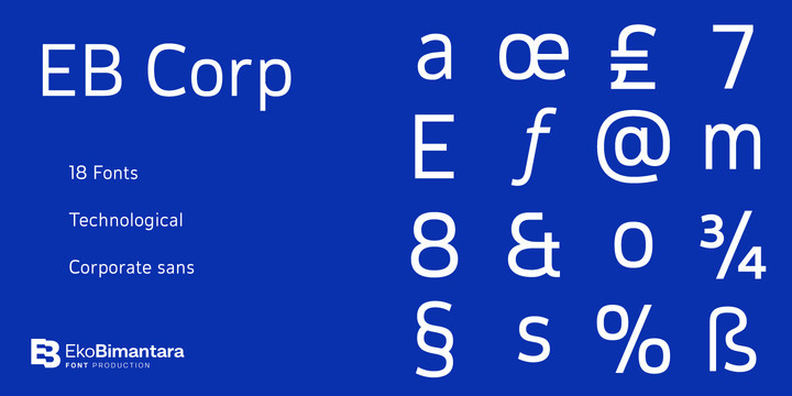 EB Corp Font - Free Font