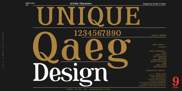 Lunaris Font - Free Font