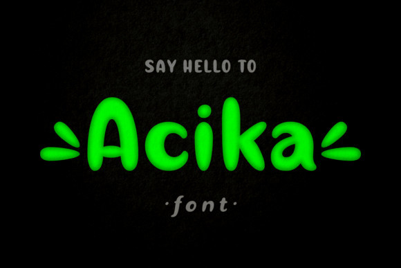 Acika Font - Free Font