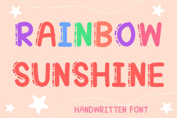 Rainbow Sunshine Font - Free Font