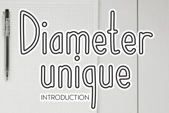 Diameter Unique Font - Free Font