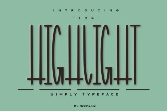 Highlight Font - Free Font
