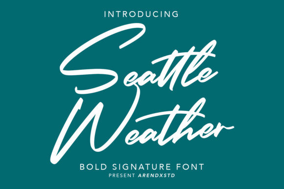 Seattle Weather Font - Free Font