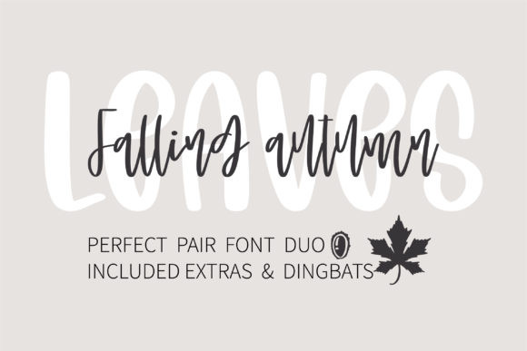 Falling Autumn Leaves Font - Free Font