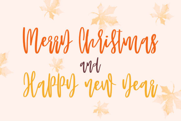 Falling Autumn Leaves Font - Free Font