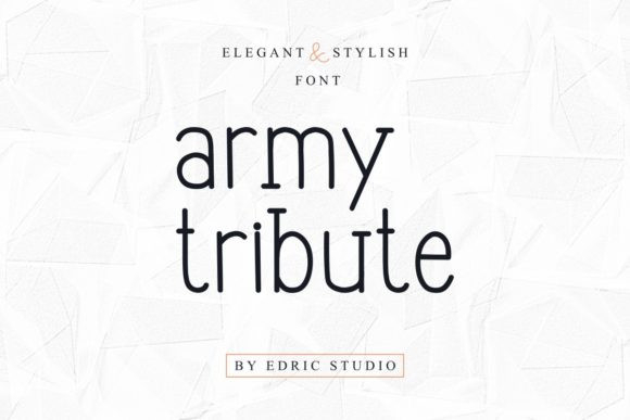Army Tribute Font - Free Font