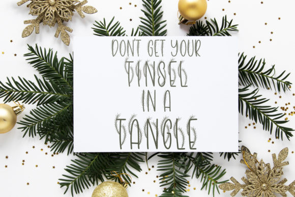 Christmas Tinsel Font - Free Font