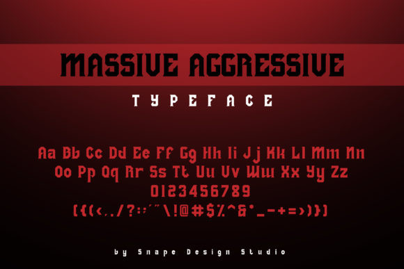 Massive Aggressive Font - Free Font