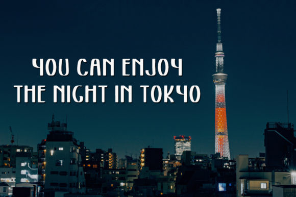 Tokyo Night Font - Free Font