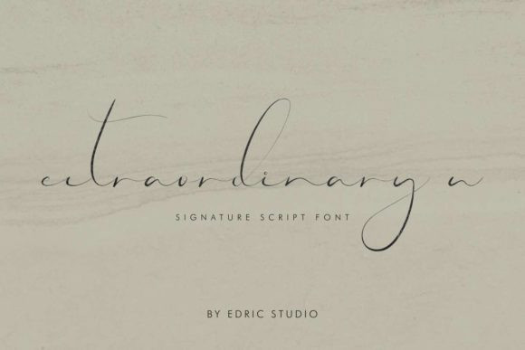 Extraordinary U Font - Free Font