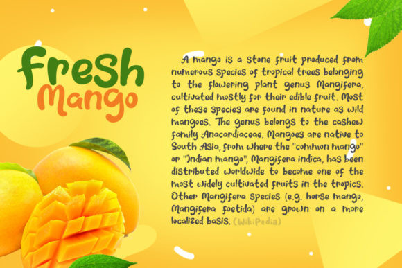 Fresh Mango Font - Free Font