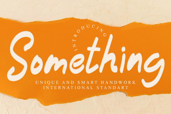 Something Font - Free Font