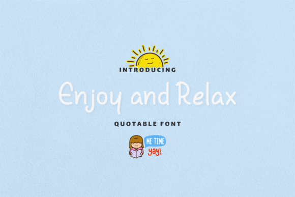 Enjoy and Relax Font - Free Font