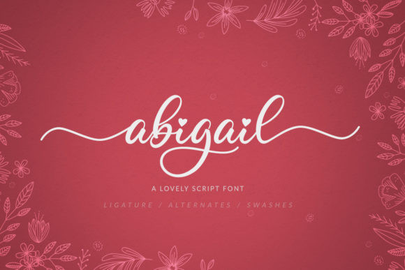 Abigail - Calligraphy Script Font - Free Font