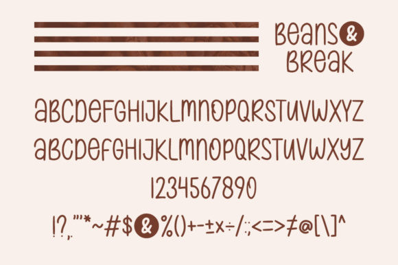 Beans & Break Font - Free Font