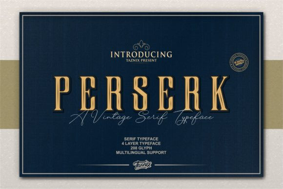 Perserk Font - Free Font