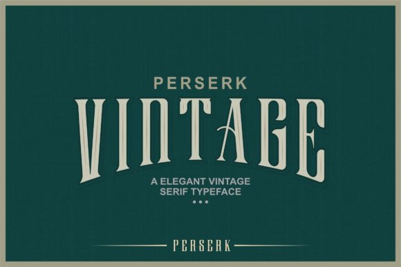 Perserk Font - Free Font