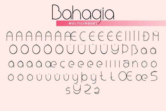 Bahagia Font - Free Font