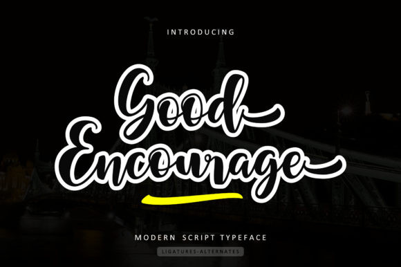 Good Encourage Font - Free Font