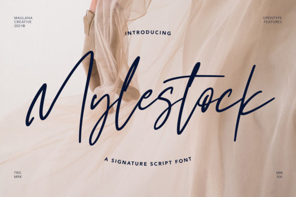 Mylestock Font - Free Font