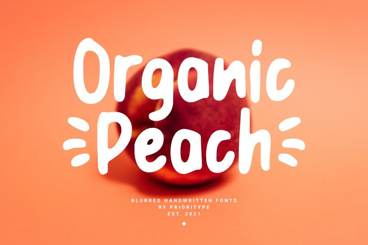Organic Peach Font - Free Font