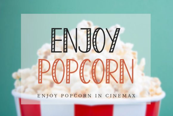 Enjoy Popcorn Font - Free Font